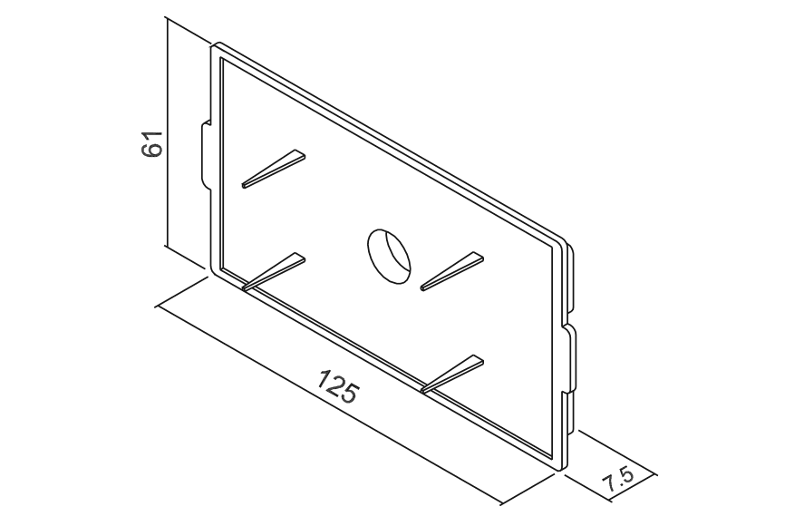 Box cover protective for mounting box for masonry walls